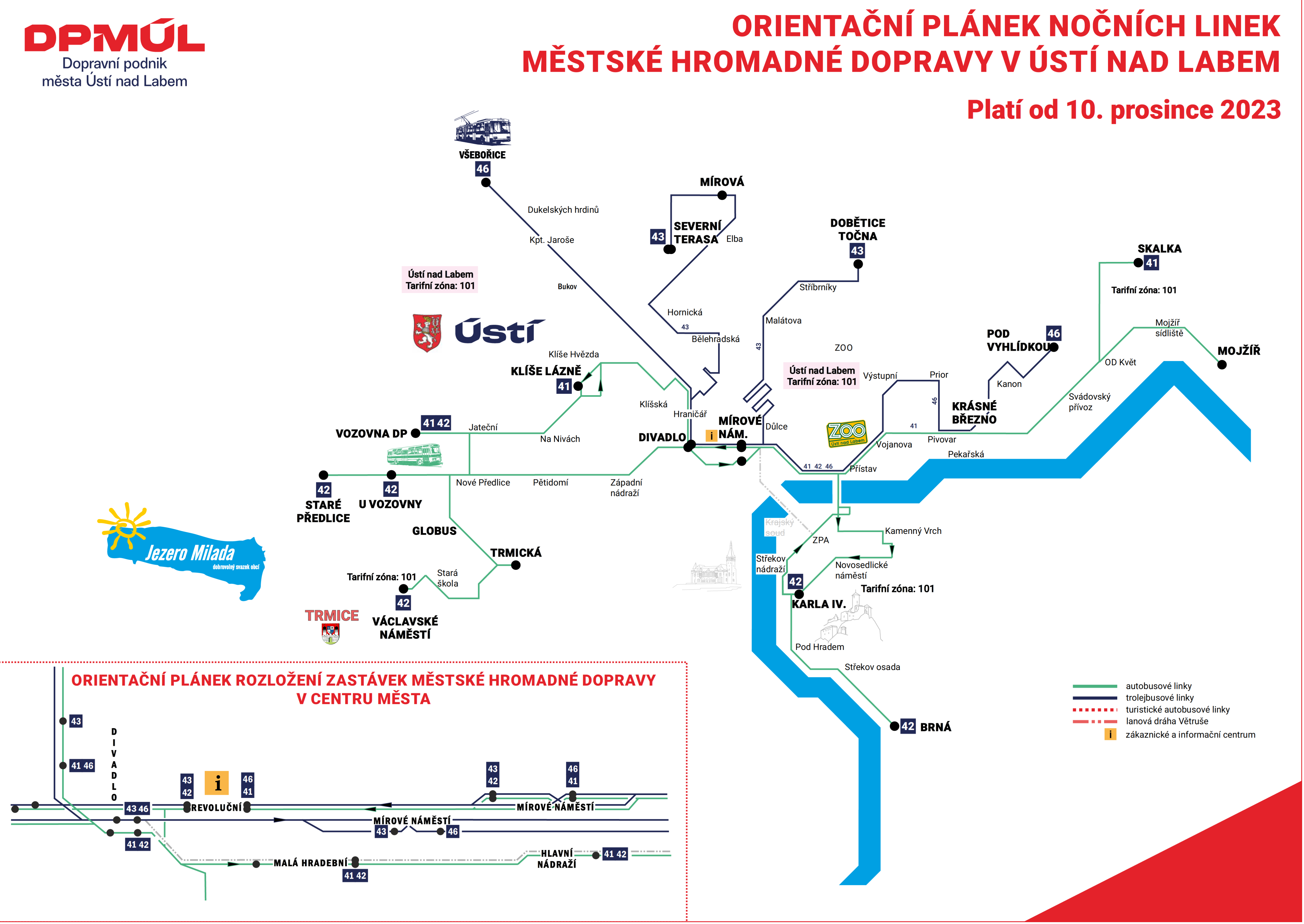 Vyhledat spojení | Dopravní podnik města Ústí nad Labem